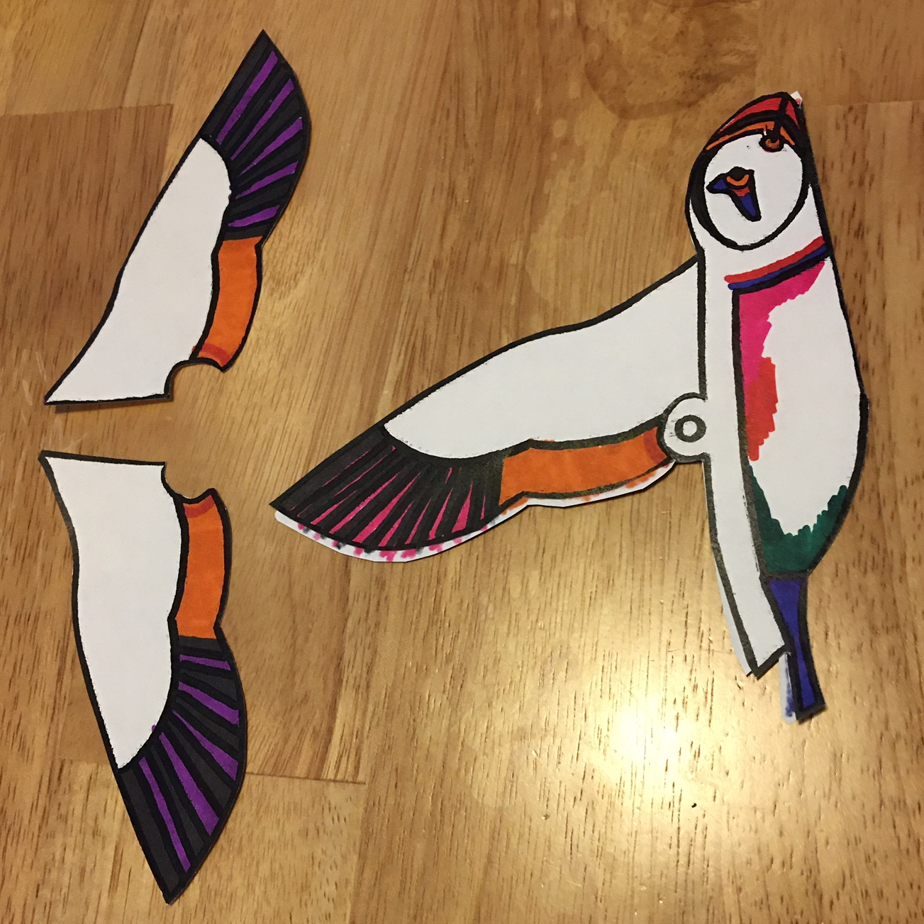 Flying Puffin craft – Museum of Zoology Blog