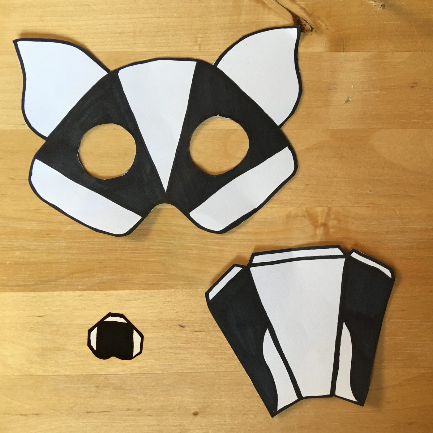 National Badger Day Mask – Museum of Zoology Blog